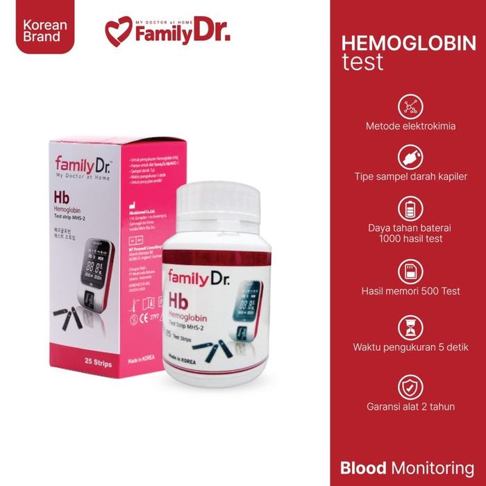 Jual FamilyDr Strip Cek Hemoglobin / Cek Hemoglobin / HB Test - Jakarta ...