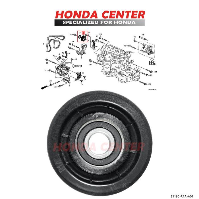 Jual puli pully pulley tensioner fan belt honda crv rm gen4 gen5 civic ...