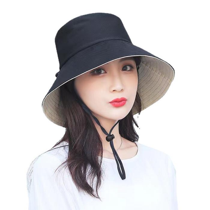 Jual Topi Pantai Wanita Lebar Anti UV Fashion Korea Bucket Piknik Murah - Jakarta Barat - hello ...