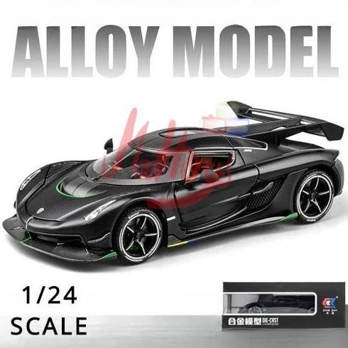 Jual Diecast Chezhi model Koenigsegg Jesko supercar 1:24 - black - Kota ...