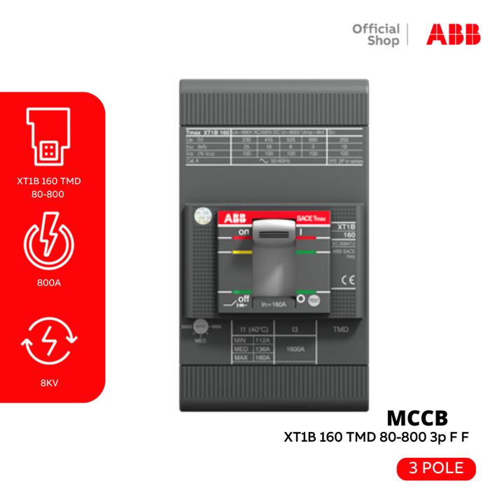 Promo ABB MCCB 3P 80A 18kA XT1B TMD 1SDA066806R1 Cicil 0% 3x - Jakarta ...