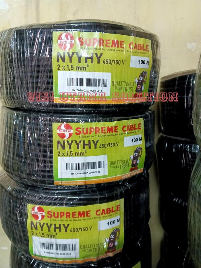 Jual KABEL LISTRIK SUPREME NYYHY TEMBAGA Ukuran : 2x0.75 -4x2.5 100m ...