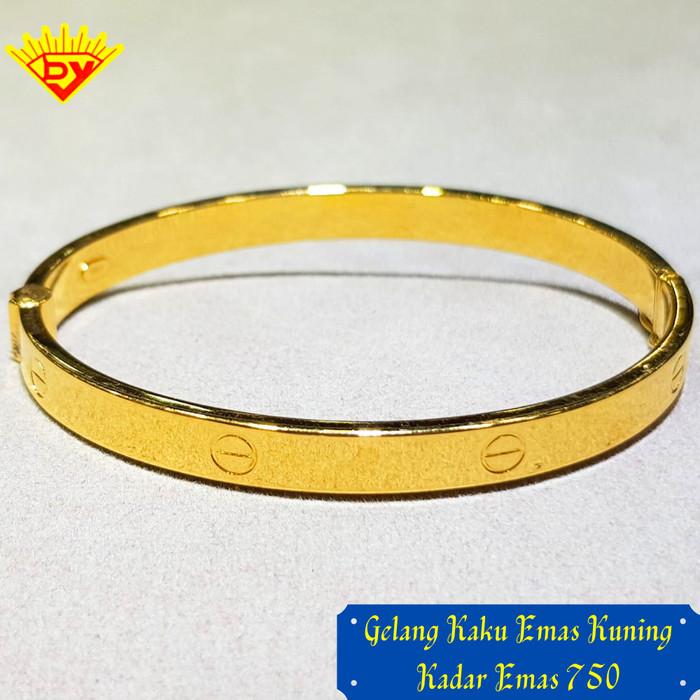 Jual Gelang Kaku Emas Kuning 680 Kadar Emas 750 - Jakarta Pusat - TOKO ...