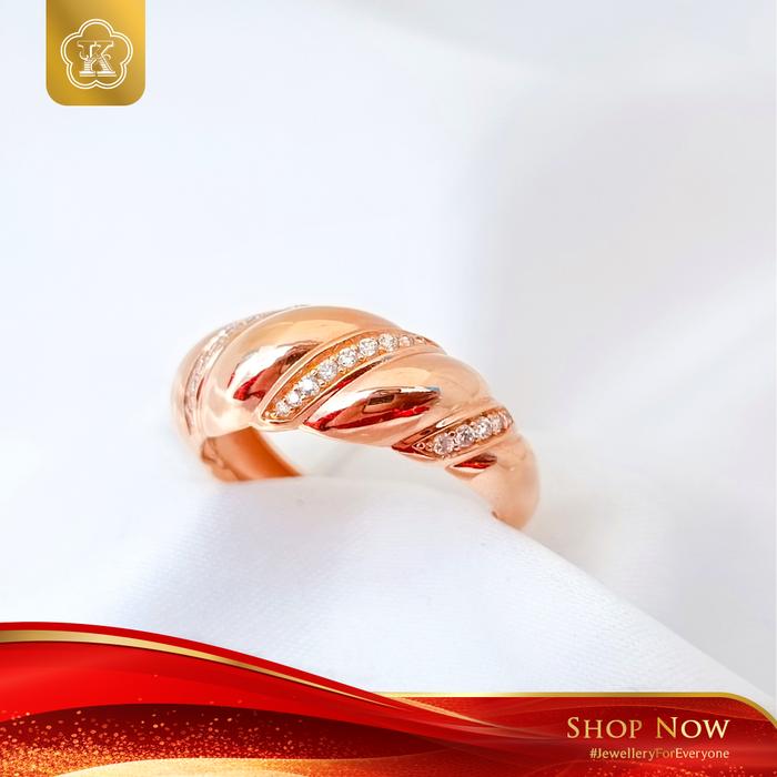 Jual Cincin Croissant Spiral Swarovski Kadar 750 - Kota Depok - Kemenangan Signature TSM | Tokopedia