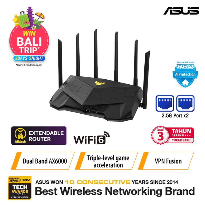 Jual ASUS TUF-AX6000 TUF Gaming AX6000 Dual Band WiFi 6 Gaming Router - Jakarta Pusat - Pasar ...