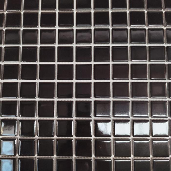 Jual Mosaik Keramik Kotak Hitam / Mosaic Tile / Keramik Dinding Lantai ...