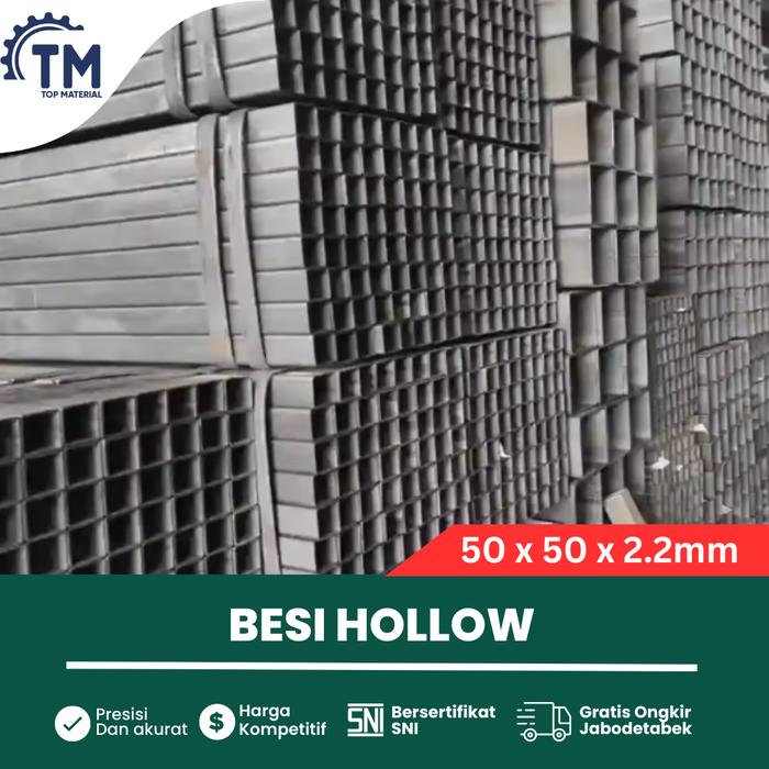Jual Harga Besi Hollow Hitam 5x5 (50 x 50mm) Tebal 2.2mm Panjang 6 ...