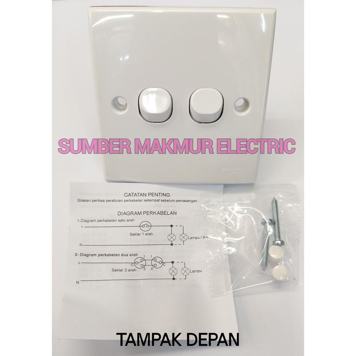 Jual Saklar Seri Clipsal Schneider / Saklar 2Gang S-Classic Schneider ...