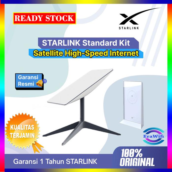 Jual STARLINK Standard Internet Kit Satellite Antenna & WiFi Router Kit ...