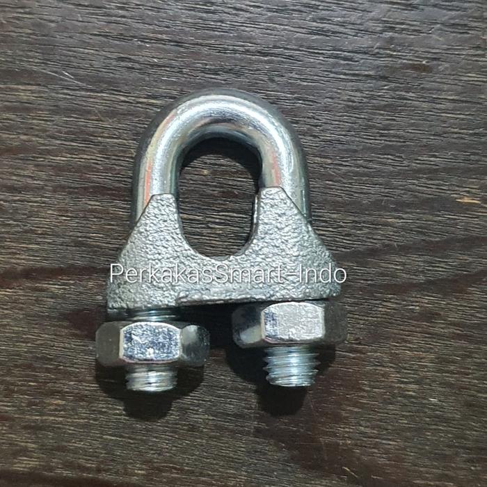 Jual klem seling 1/2 inchi HEAVY DUTY/kuku macan/wire rope clip 1/2 ...