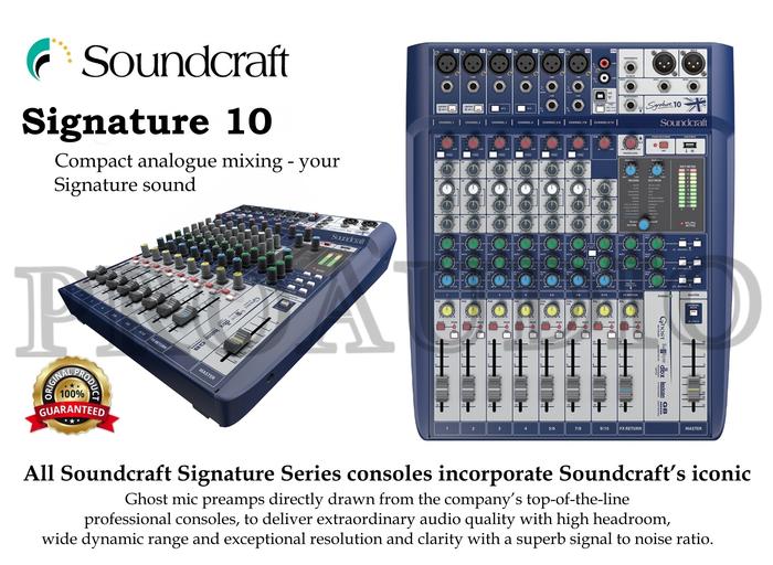 Jual MIXER SOUNDCRAFT SIGNATURE 10 MIXER AUDIO SIGNATURE10 WITH 10 ...