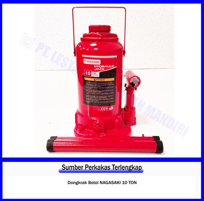 Jual Hydraulic Bottle Jack / Dongkrak Botol 10 Ton Merk NAGASAKI ...