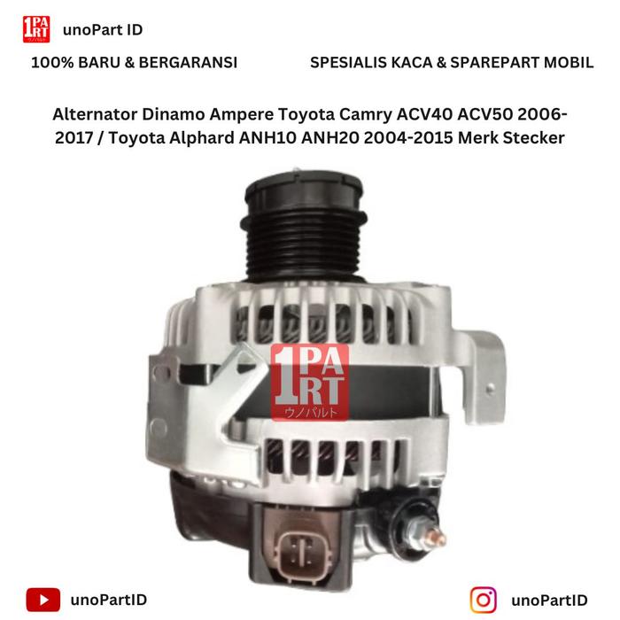 Jual Alternator / Dinamo Ampere Toyota All New Camry 12V-130A-7S - Kab ...