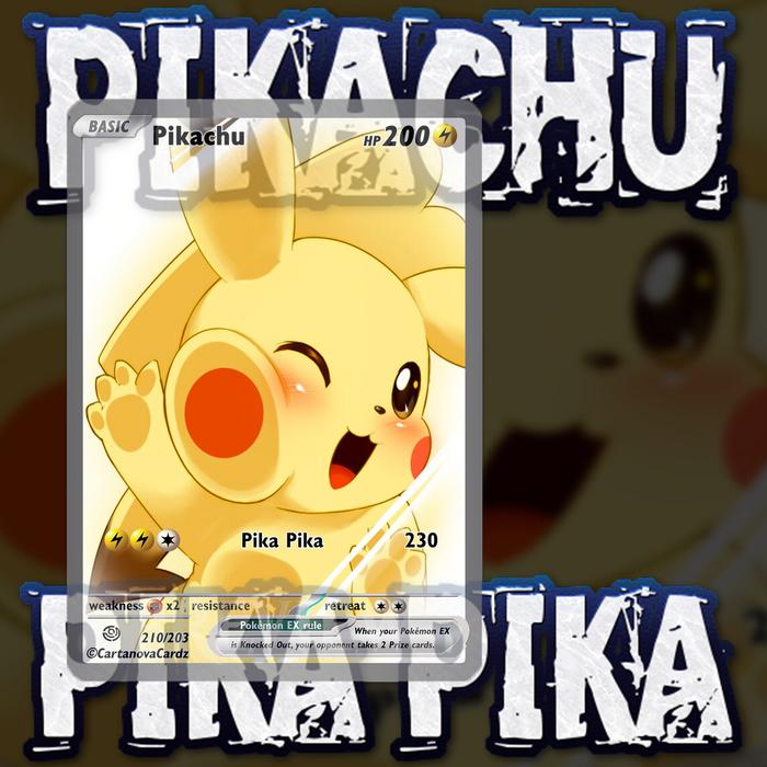 Jual KARTU POKEMON TCG HOLOGRAM ENGLISH VERSION FULL ART - PIKACHU PIKA ...