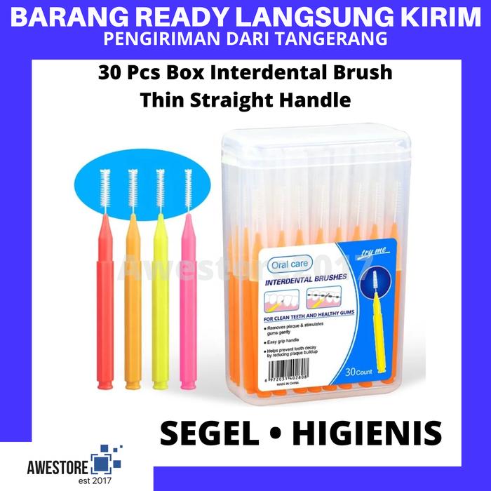 Jual STRAIGHT Interdental Brush Lurus Sikat Gigi Ortho Behel Kawat ...