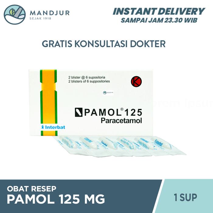Jual Pamol Suppositoria 125 Mg / Paracetamol / Demam / Nyeri - Jakarta ...