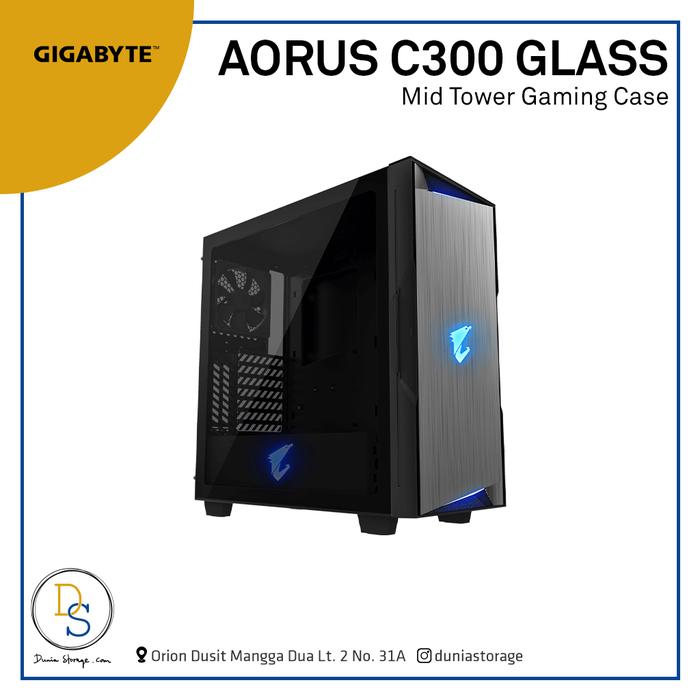 Promo GIGABYTE AORUS C300 GLASS Mid Tower Gaming Case Cicil 0% 3x ...