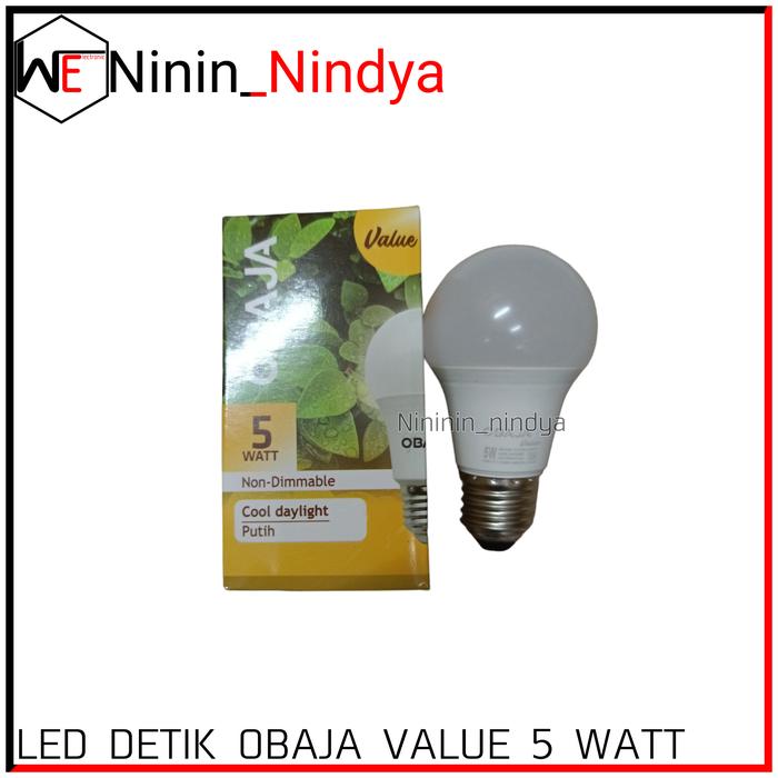 Jual Lampu LED Bohlam Obaja Value 5 Watt [Pak / 10 Pcs] - Kab. Jember ...