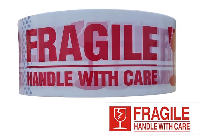 Jual "Fragile Handle with Care" Solid Packing Tape (48mm x 100 yard ...