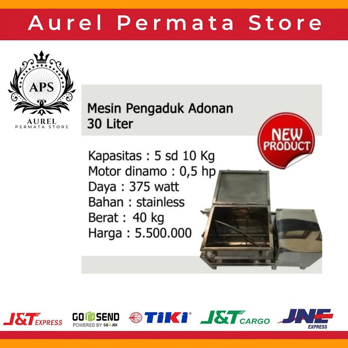 Jual mixer pengaduk adonan kue roti bakpau donat dll mahamesin kap 30 ...