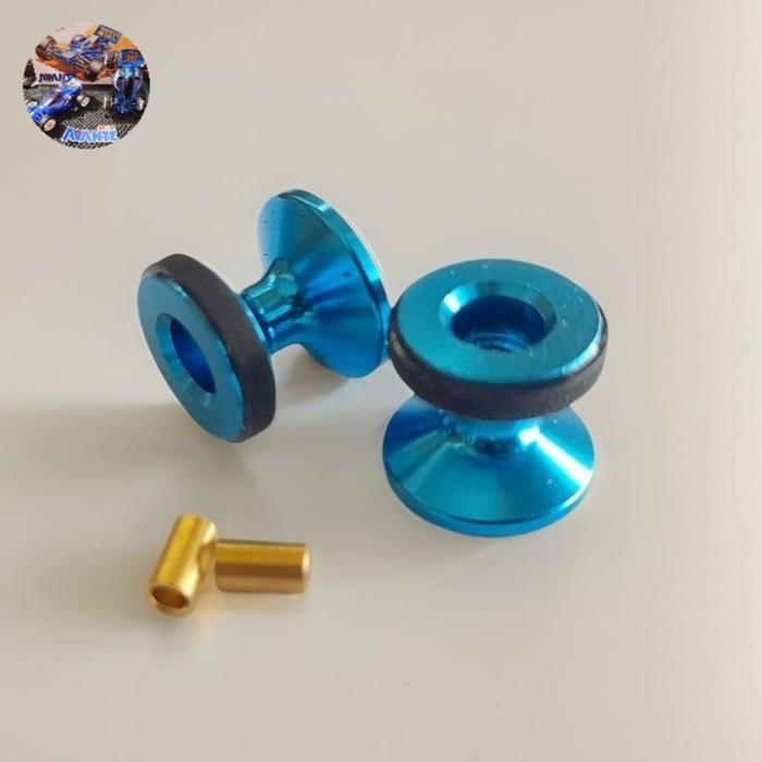 Jual Roller bubut alumunium double tamiya IC - Biru - Kab. Magelang ...