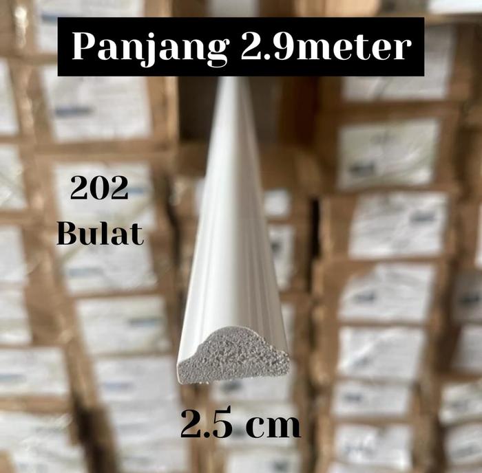 Jual Moulding Pvc / List Moulding Panjang 2,9meter - 202 Bulat ...