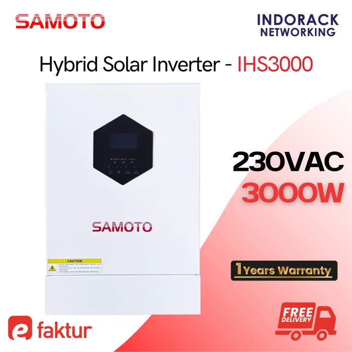 Jual SAMOTO IHS3000 Inverter High Frequency Pure Sinewave 230VAC 3000VA ...