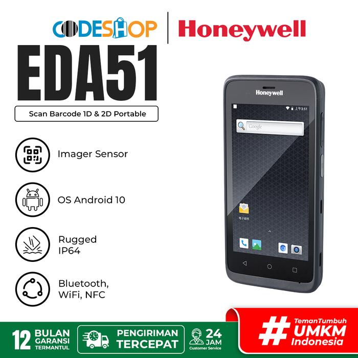 Promo Honeywell EDA 51 Scanner Barcode 2 Dimensi Android NFC Cicil 0% 3x - Kota Semarang ...