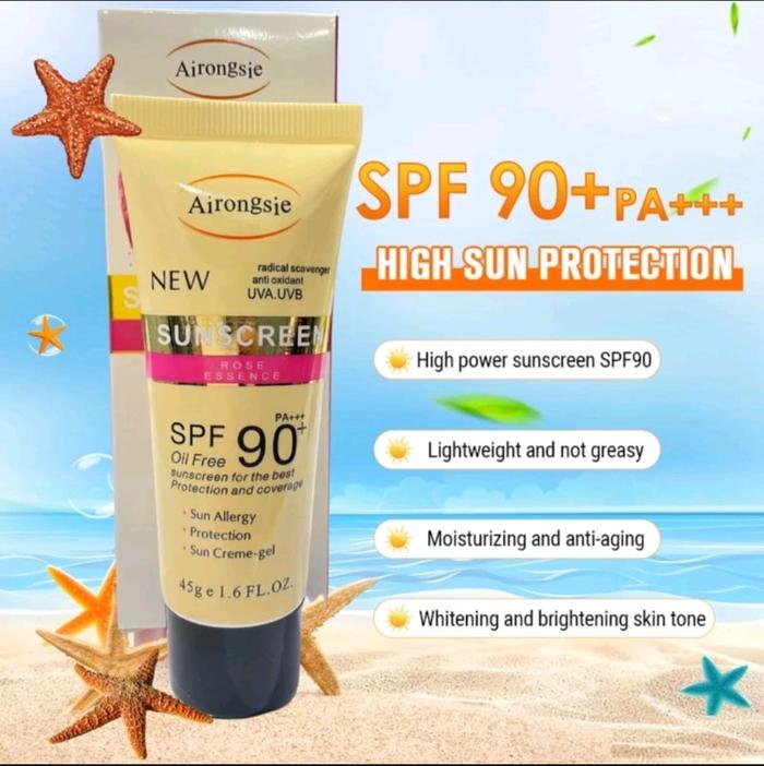 Jual Sunscreen Dewasa SPF90 PA+++ Sunblock badan dan wajah 45ml ...