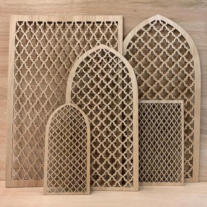 Jual partisi hiasan dinding kayu jati minimalis modern motif geometris ...