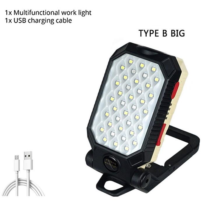 Promo Lampu Emergency LED Magnet / Work Light Emergency USB C ...