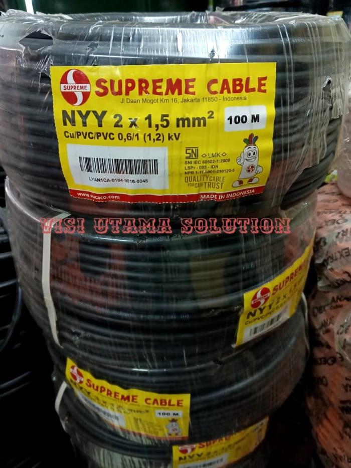 Jual CABLE/KABEL NYY SUPREME Tembaga 100m . - 2X1.5 - Jakarta Pusat ...