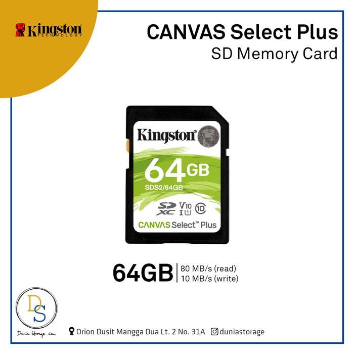 Jual KINGSTON Memory Card 64GB Class 10 SDHC/SDS/-64GB - Jakarta Pusat ...