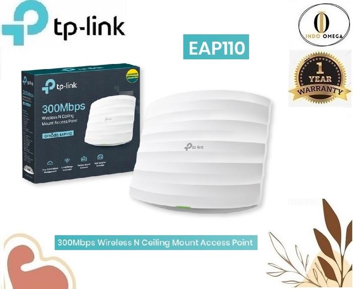 Jual TP-LINK EAP110 Wifi Ceiling Access Point N 300Mbps EAP 110 Celling ...