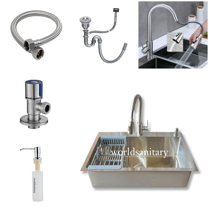 Jual Kitchen Sink OMON | Bak Cuci Piring Stainless 7545 - Kran Tarik PD ...