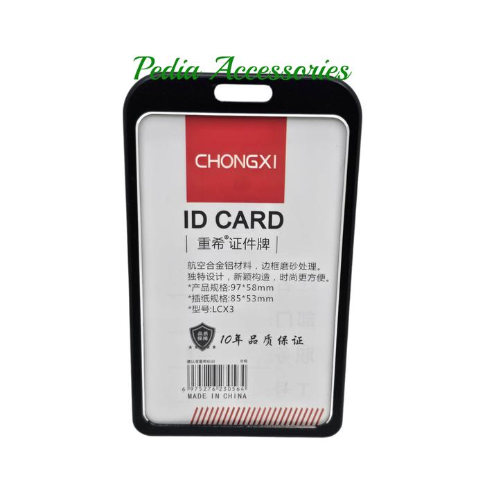 Jual Tempat Id Card Holder Alloy Alumunium LCX3 / Frame Id Card Holder ...
