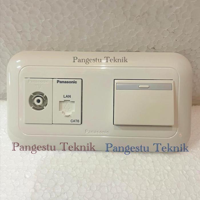 Jual Engkel besar plus Outlet data LAN Cat 6 & modul jack Antena TV ...