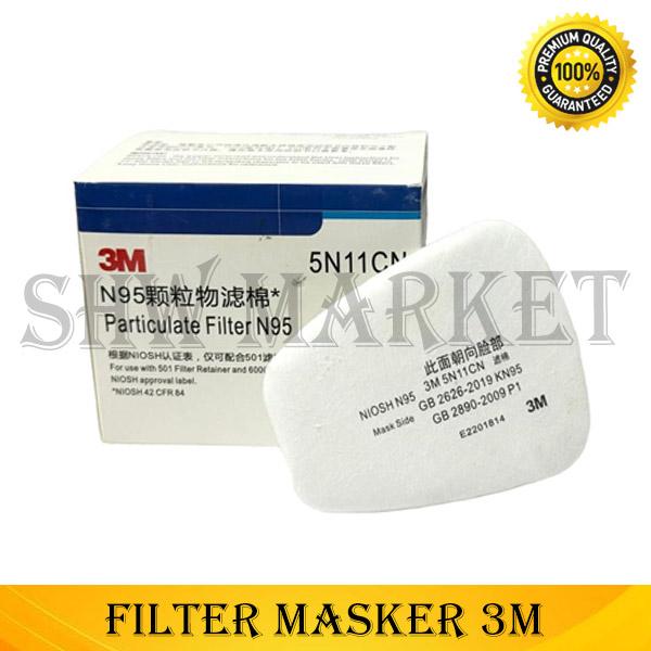 Jual Filter Mask 3M 5N11CN Particulate Filter N95 NIOSH for 6800 6200 ...