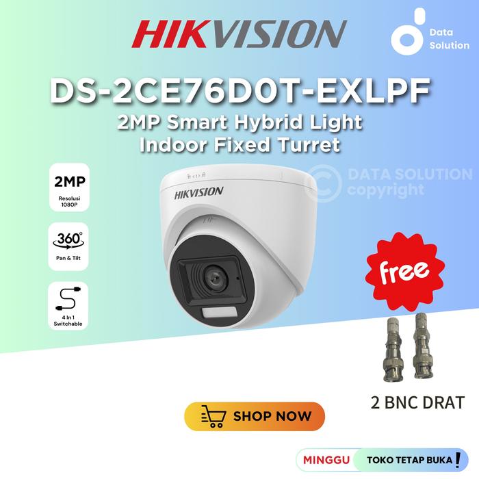Jual Hikvision Camera DS-2CE76D0T-EXLPF 2MP Turbo Smart Hybrid Light ...