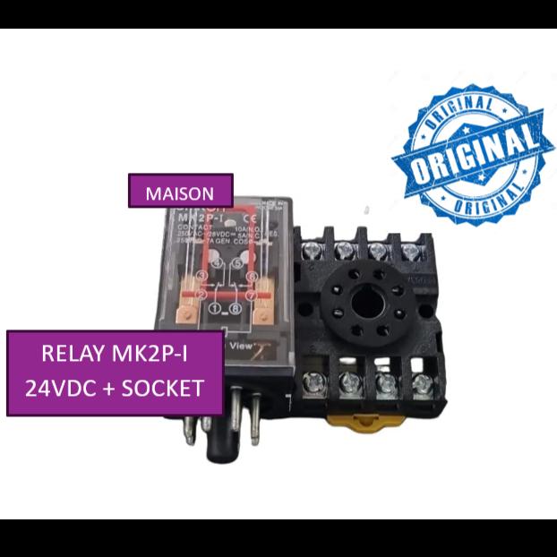 Jual Relay MK2P-I 24VDC + Socket Relay MK2P 24VDC 8 PIN - Jakarta Barat - MAISON MART | Tokopedia