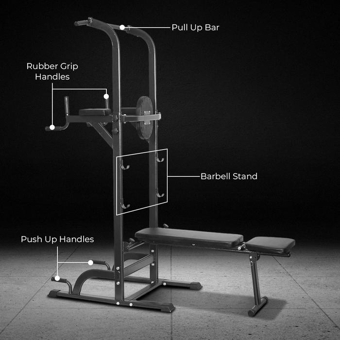 Jual Fitness Station Multifungsi Adjustable Sit Up Exercise Weight ...