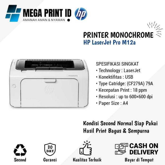 Jual Printer Hp LaserJet Pro M12A siap pakai - Jakarta Pusat - MEGA ...