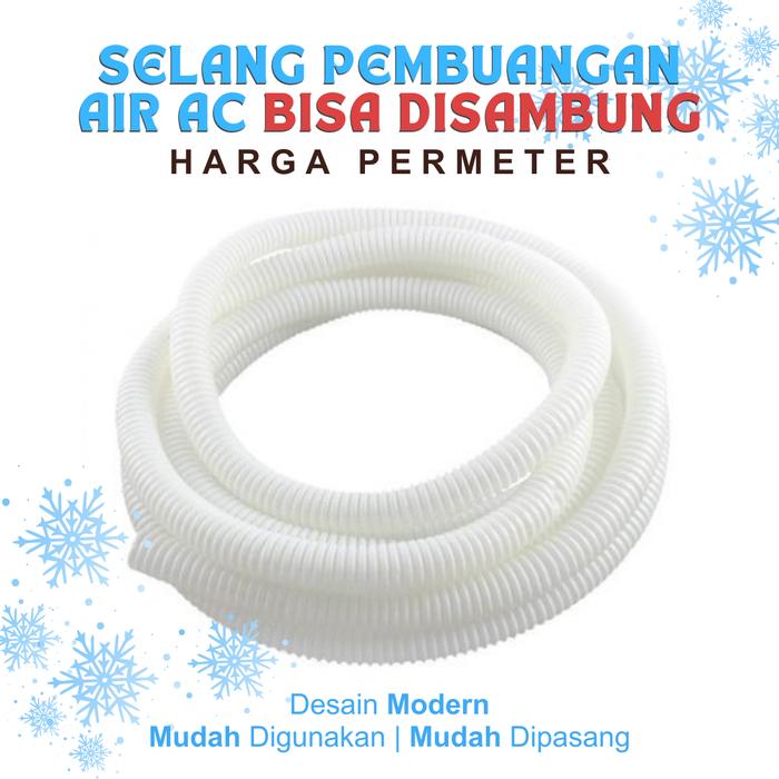 Jual SELANG PEMBUANGAN AIR AC BISA DISAMBUNG PERMETER SELANG OUTLET AC ...