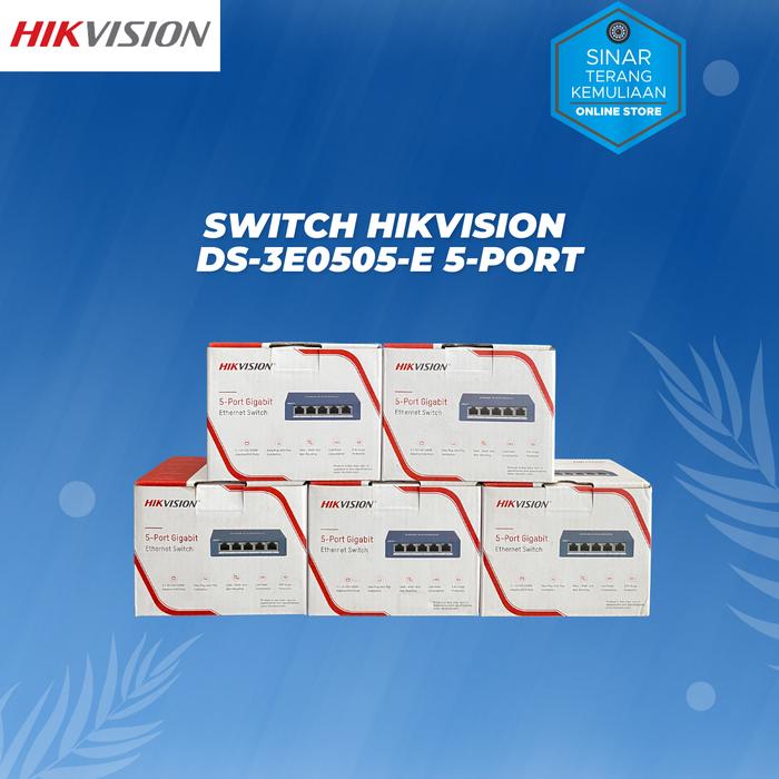 Jual SWITCH HUB GIGABIT HIKVISION DS-3E0505-E 5 PORT ETHERNET - Jakarta ...