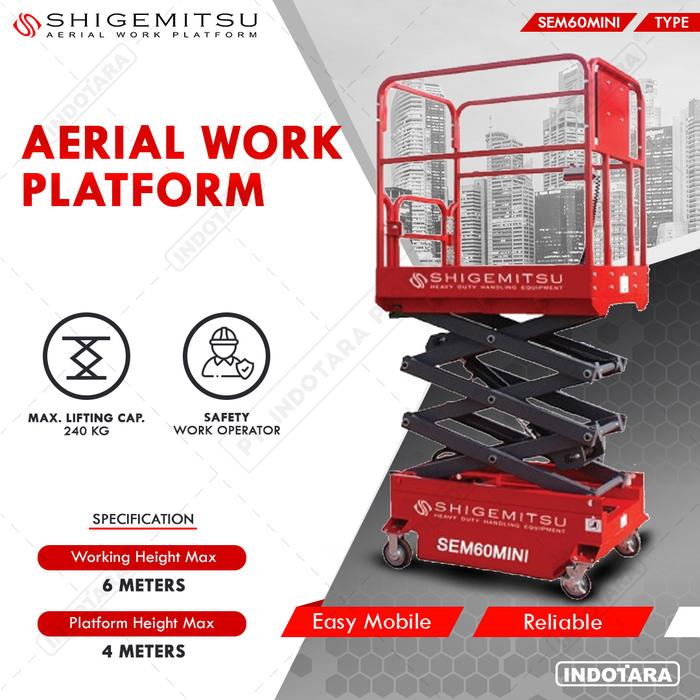 Promo Tangga Elektrik - Shigemitsu Mini Electric Scissor Lift SEM60MINI ...