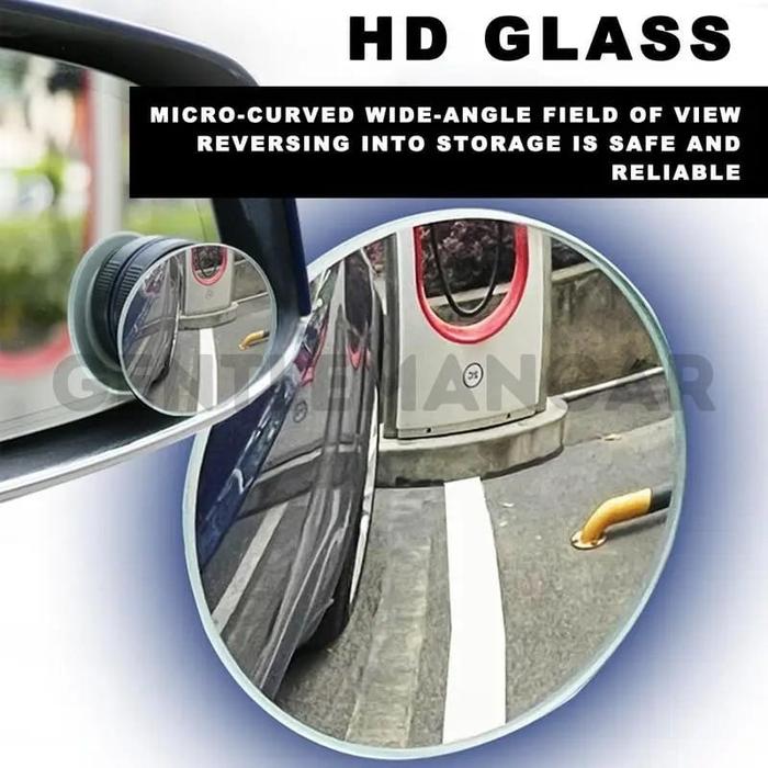 Jual Kaca Spion Suction Mounting 360° Cembung Full HD Mini Mobil Blind ...