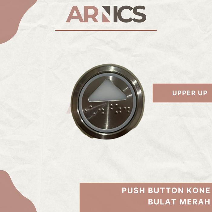 Jual Push Button Tombol Kone Bulat Led Merah / Elevator Push Button ...