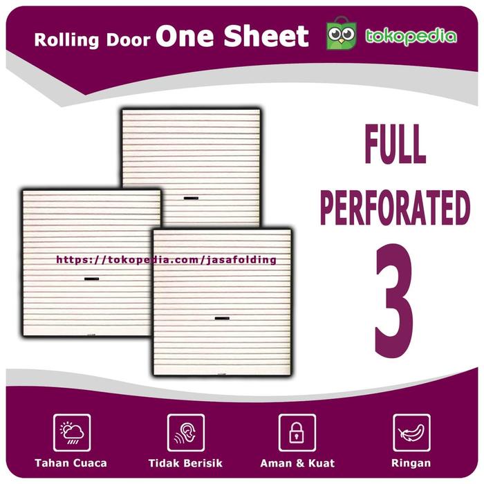 Jual Pintu Rolling Door One Sheet Premium Bluescope - FULL PERFORATED ...