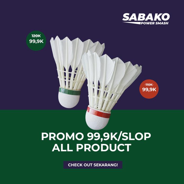 Jual Shuttlecock | SABAKO Power Smash - 1 Slop (tabung) - Kab. Agam ...