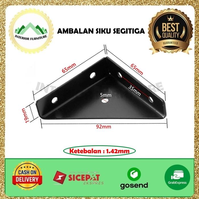 Jual Siku Corner Segitiga Bracket Siku Segitiga Braket Konektor Sudut ...